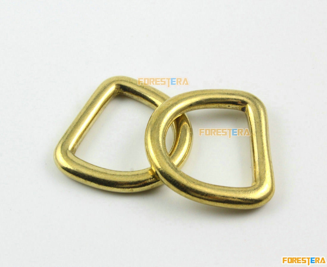 12 Pieces 19mm Solid Brass D Ring for Purse Bag Handbag Strap - Etsy