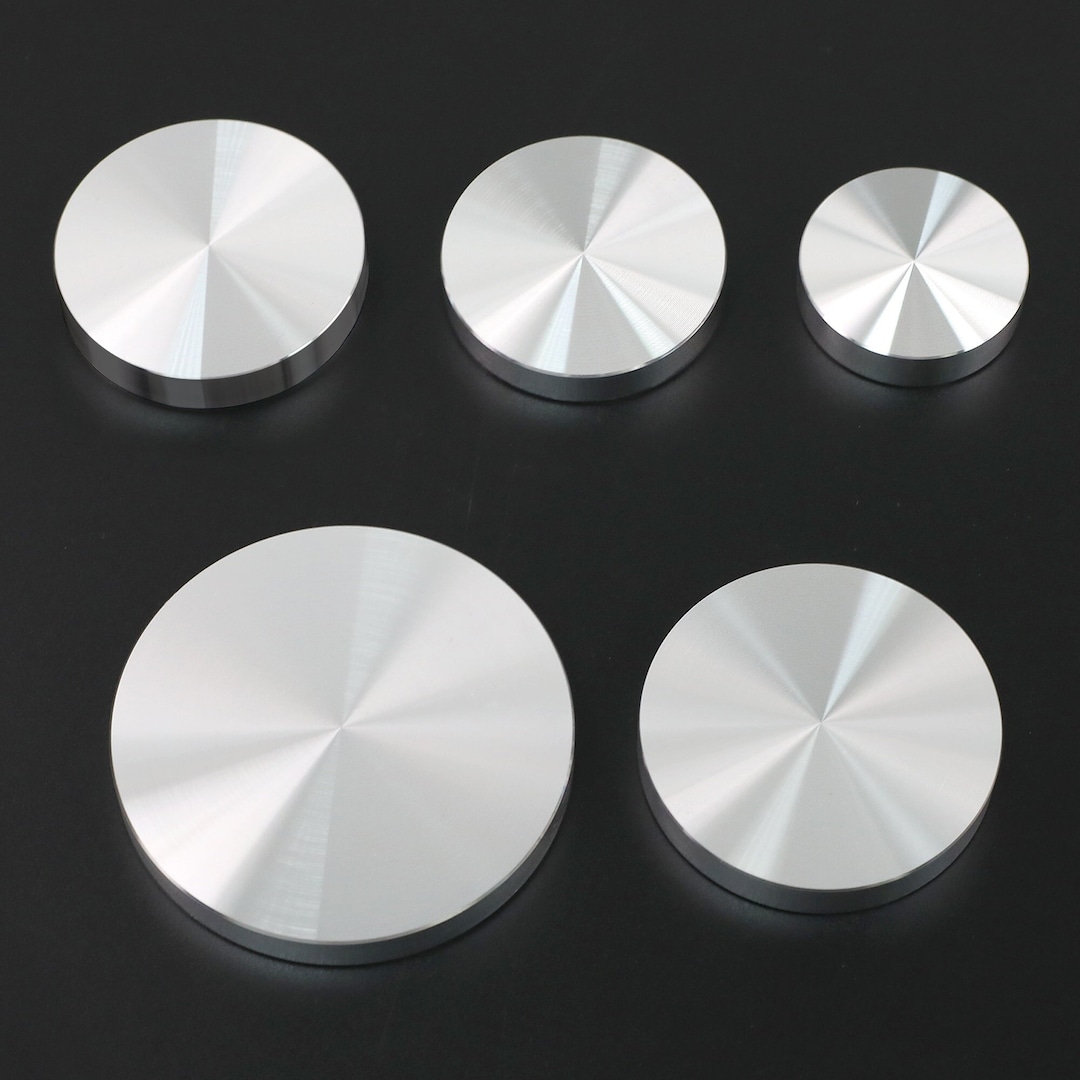 Aluminum Glass Table Top Adapter Circle Metal Block Disc 10mm Thick 20 ...