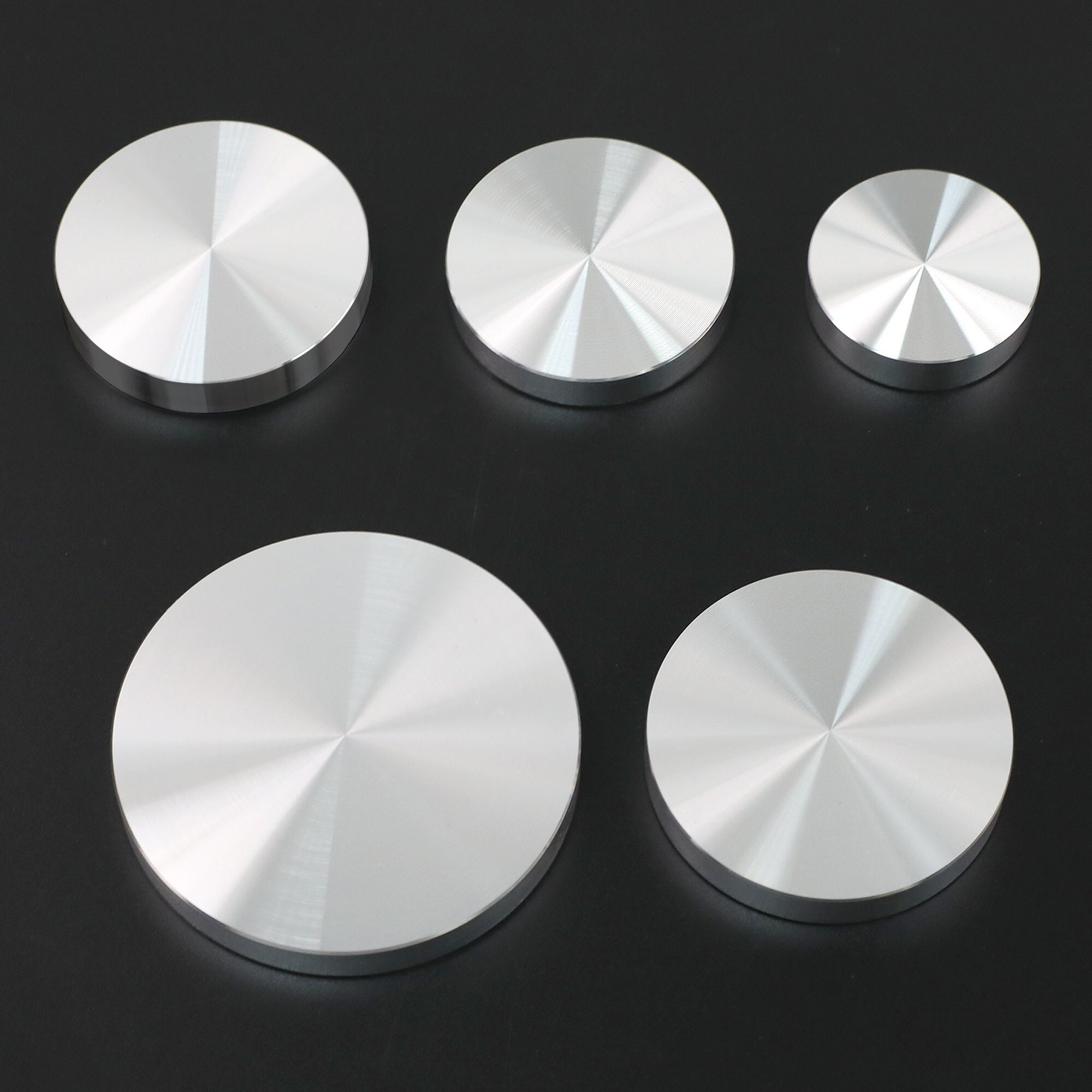 Aluminum Glass Table Top Adapter Circle Metal Block Disc 10mm Thick 20 ...