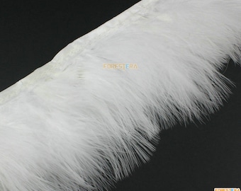 1 Yard White Feather Trim YM181 | Etsy