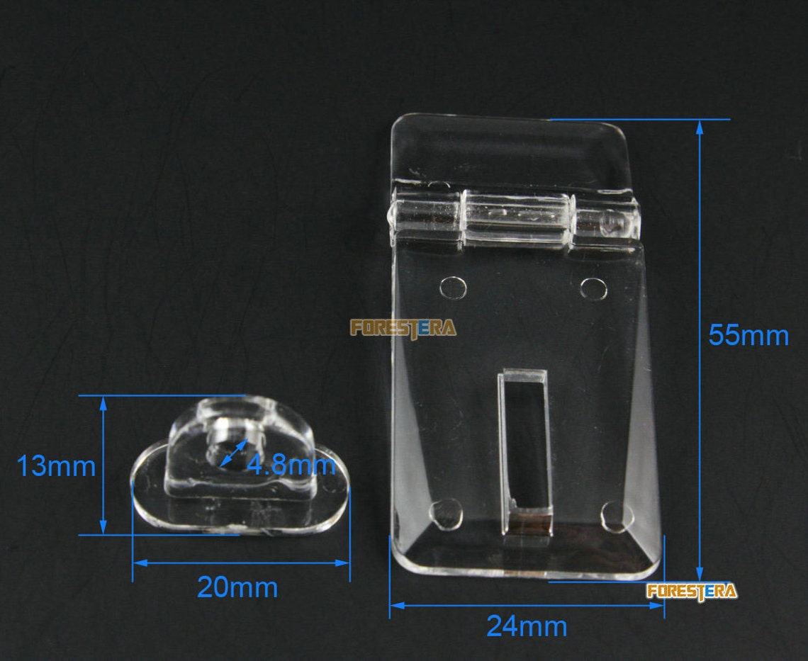 1pcs Clear Acrylic Plastic Hasp Latch Plexiglass Hasp 55x24mm - Etsy