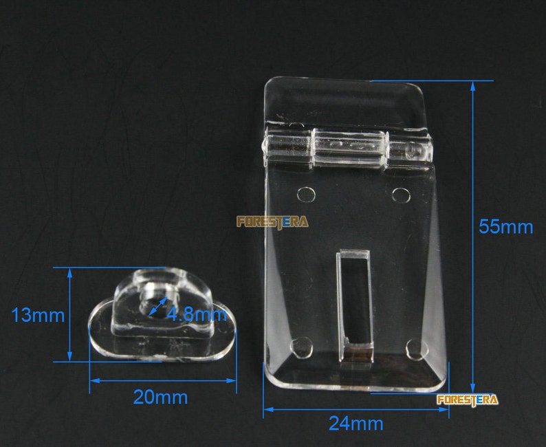 1pcs Clear Acrylic Plastic Hasp Latch Plexiglass Hasp 55x24mm - Etsy