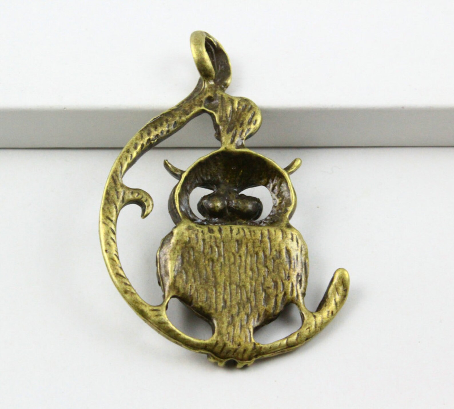 10pcs Antique Brass Owl Chram Owl Pendant 48x30mm (PND651) - Etsy