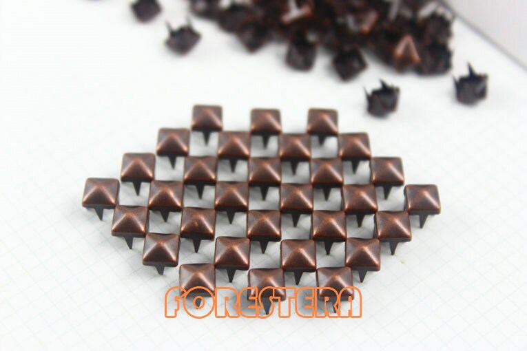5mm Antique Copper Pyramid Stud Punk Rock Leathercraft Stud - Etsy