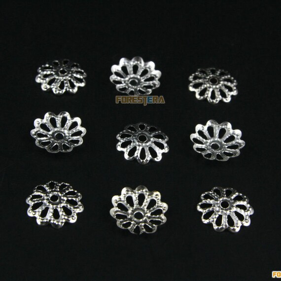 200pcs Silver Bead Cap Bead Base Setting 9mm HT68 - Etsy