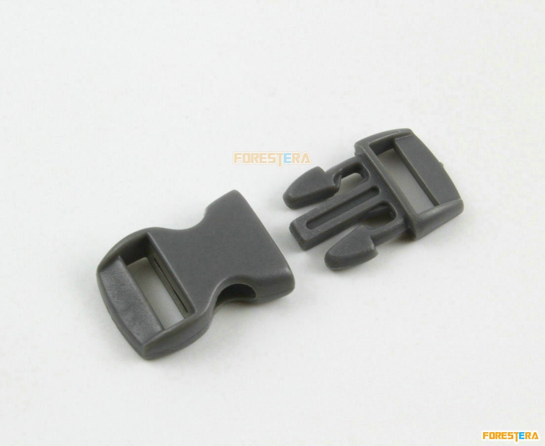 100 Pieces 10mm Gray Plastic Side Quick Release Buckle Clip | Etsy
