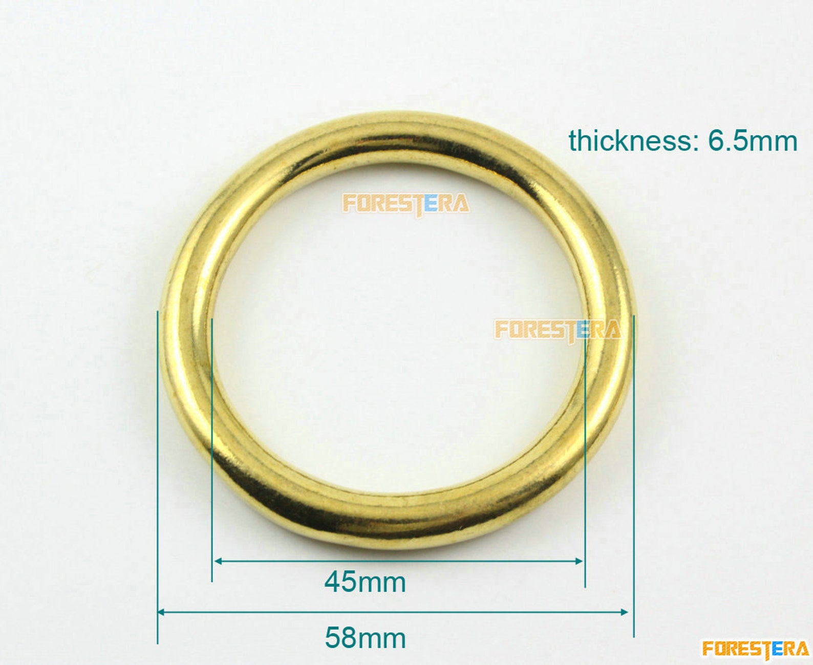 4 Pieces 45mm Solid Brass O Ring for Purse Bag Handbag Strap - Etsy
