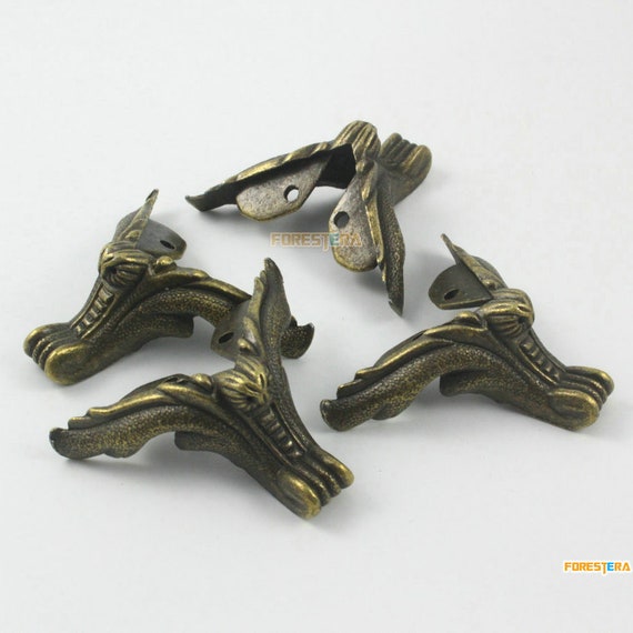 4pcs Antique Brass Jewelry Box Feet Animal Box Leg Case Feet | Etsy