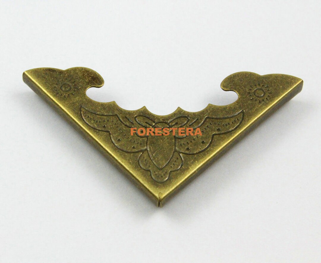 20pcs 40mm Antique Brass Book Corner Bookbinding Corner Clip (BOOKCOR13 ...