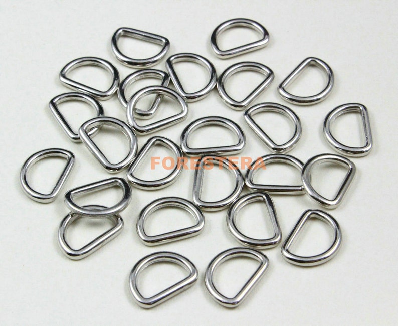 50pcs D Ring Metal D Ring Inner Diameter 10mm G5009 - Etsy