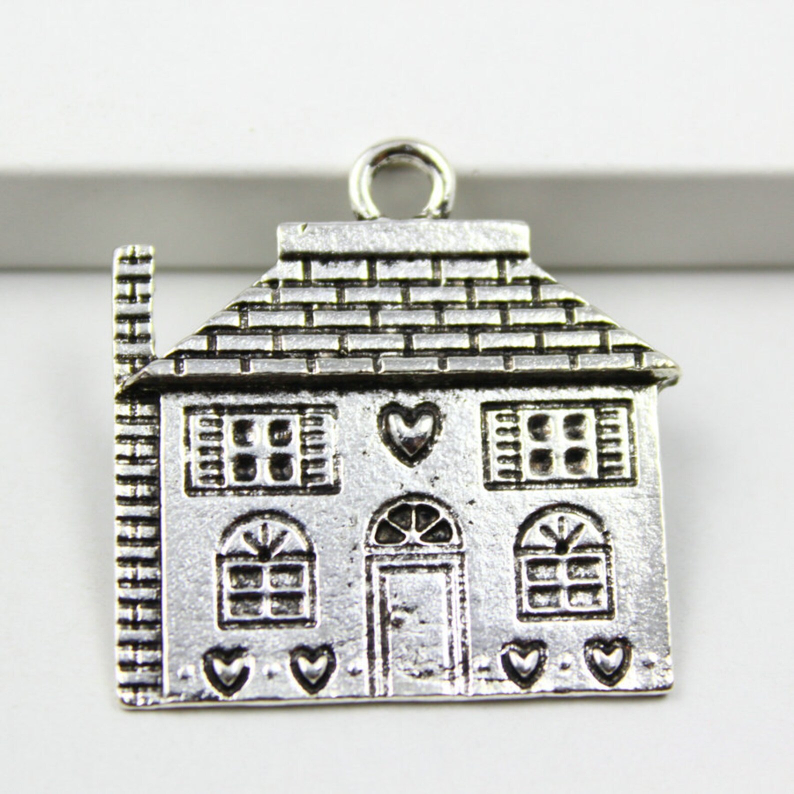 10pcs Antique Silver House Charm House Pendant 30x25mm - Etsy Hong Kong