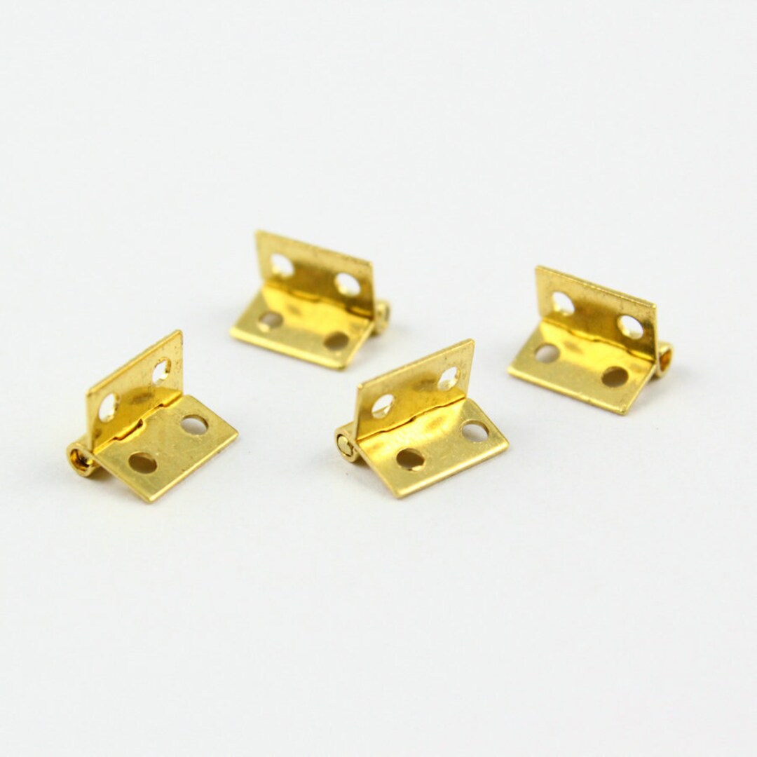 20pcs Gold Hinge Small Hinge Box Hinge Solid Brass 8x10mm (HINGE01) - Etsy