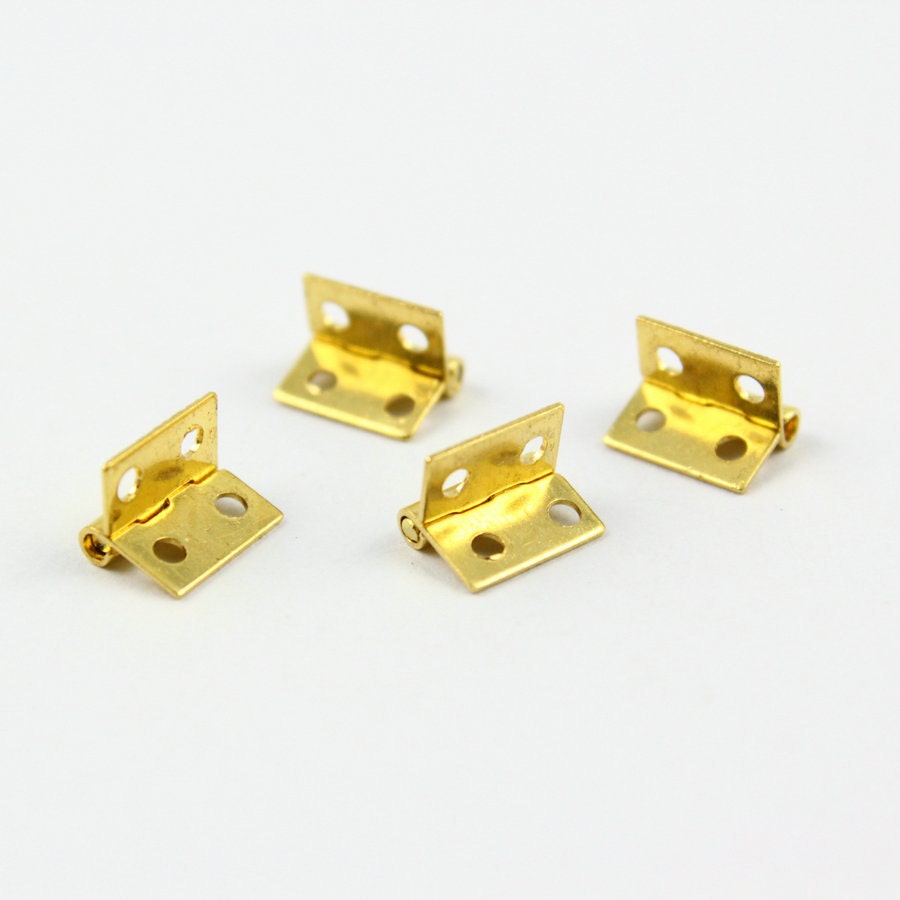 20pcs Gold Hinge Small Hinge Box Hinge Solid Brass 8x10mm - Etsy