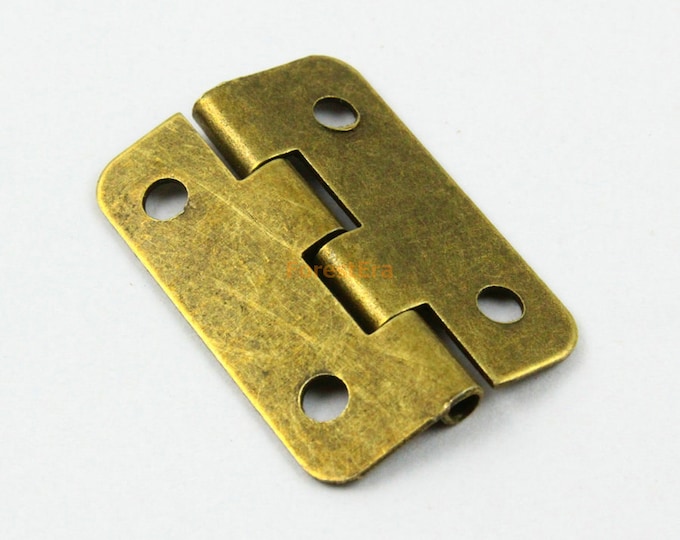 20pcs Antique Brass Hinge Small Hinge Box Hinge 30x21mm HINGE07 - Etsy