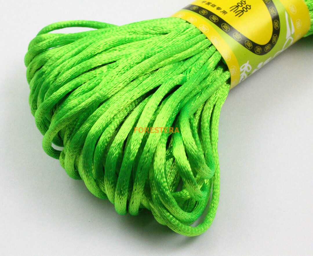 20 Yards 2.5mm Green Chinese Knot Cord Bracelet Cord Bead Cord (ZGJX8 ...