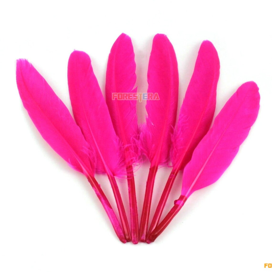 50 Pieces Dark Pink Feather 9-15cm YM148 - Etsy