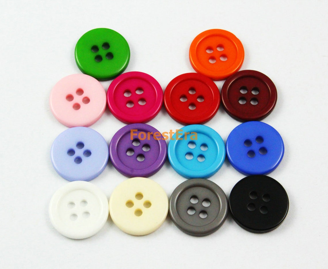 1 Set 370 Pieces 15mm Plastic Buttons Candy Colors Buttons - Etsy