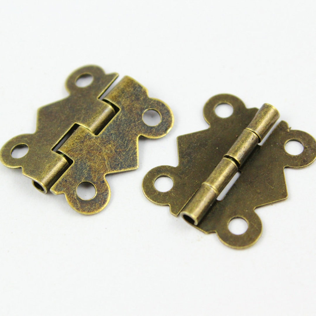 20pcs Antique Brass Hinge Small Hinge Box Hinge 17x20mm (HINGE05) - Etsy