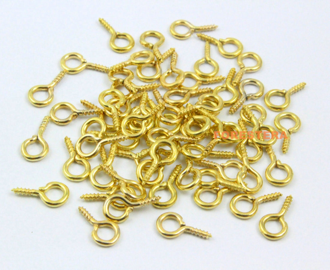 500pcs 5x11mm Eye Screw Gold Screw Eye Pins (JS-YY3) - Etsy