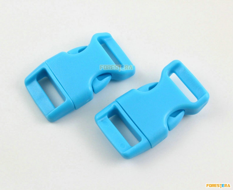 50 Pieces 15mm Sky Blue Plastic Side Quick Release Buckle Clip - Etsy