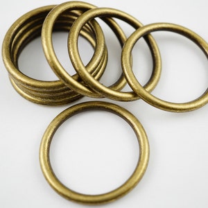 10pcs Antique Brass O Ring Metal O Ring Inner Diameter 30mm (B-G8126 ...