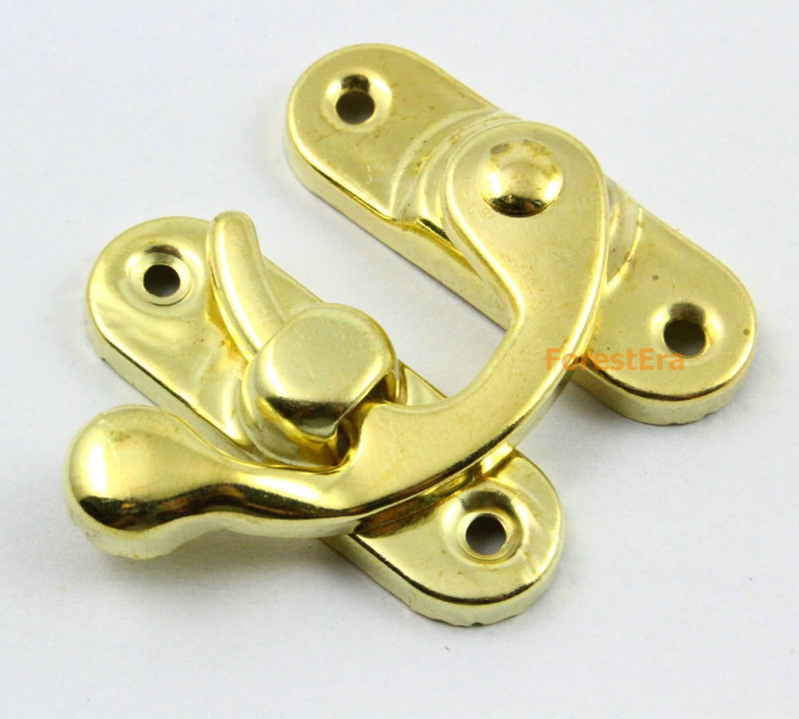 10pcs Gold Jewelry Box Hasp Latch Lock 40x45mm With Screws - Etsy