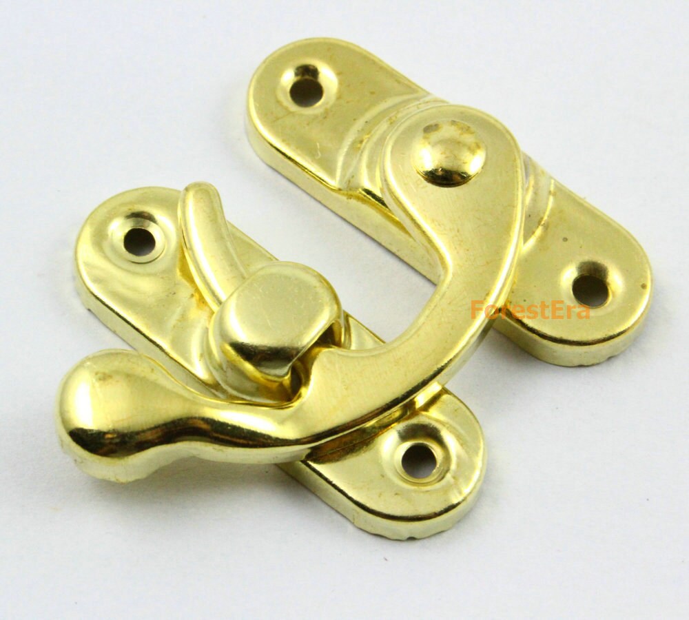 10pcs Gold Jewelry Box Hasp Latch Lock 40x45mm With Screws (HASP009) - Etsy