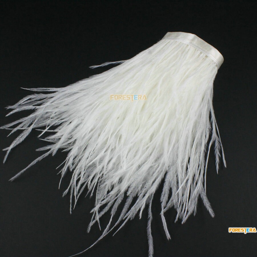 1 Yard White Feather Trim YM266 | Etsy