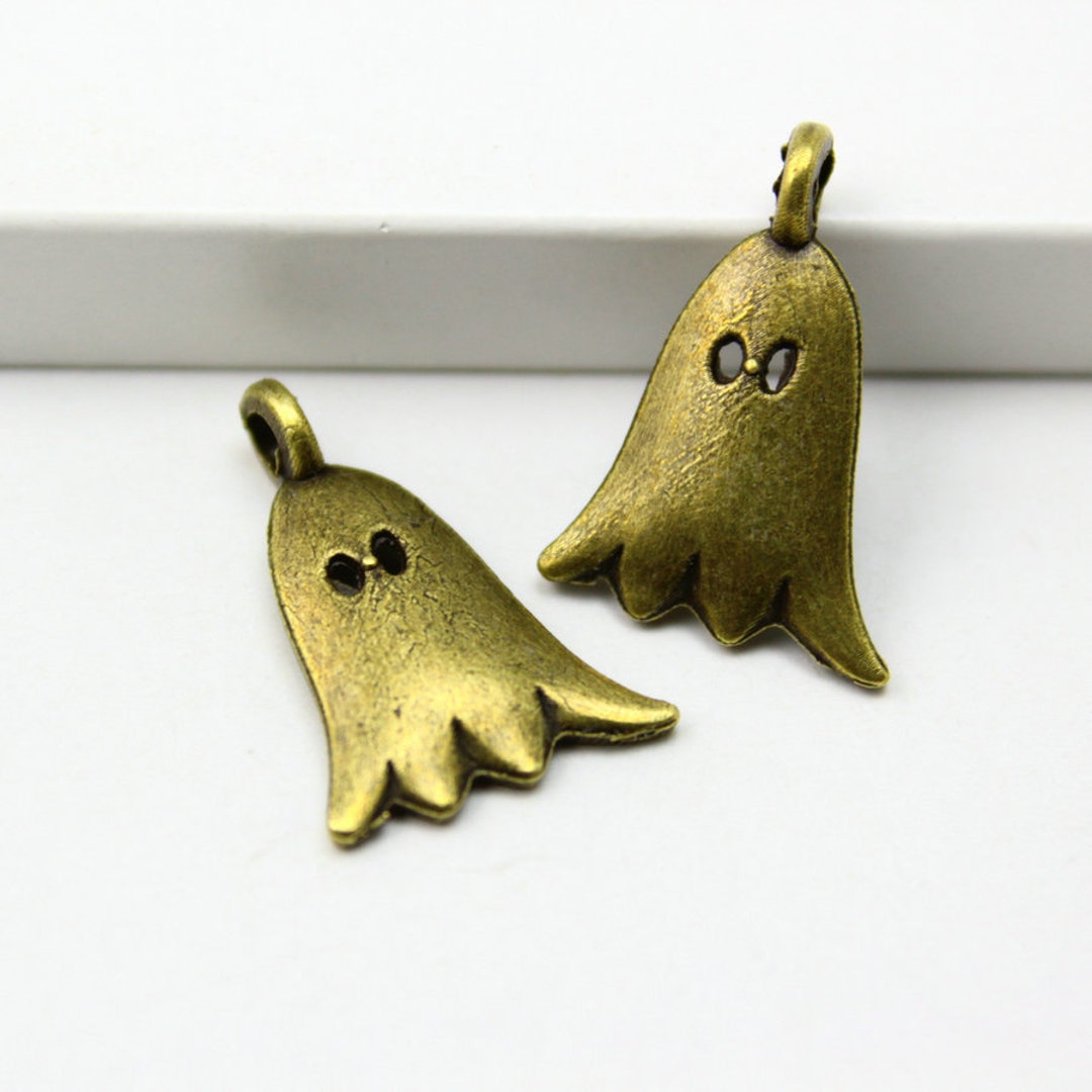 30pcs Antique Brass Ghost Charm Ghost Pendant 20x14mm (PND316) - Etsy