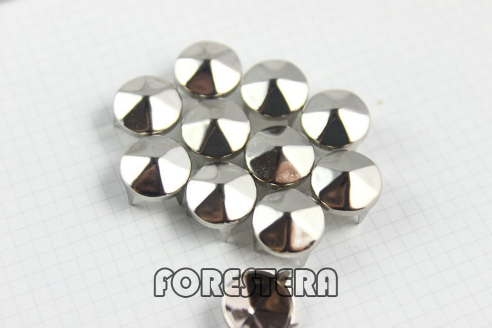 100pcs 10mm Silver Hexagon CONE Studs Metal Studs SHC10 - Etsy