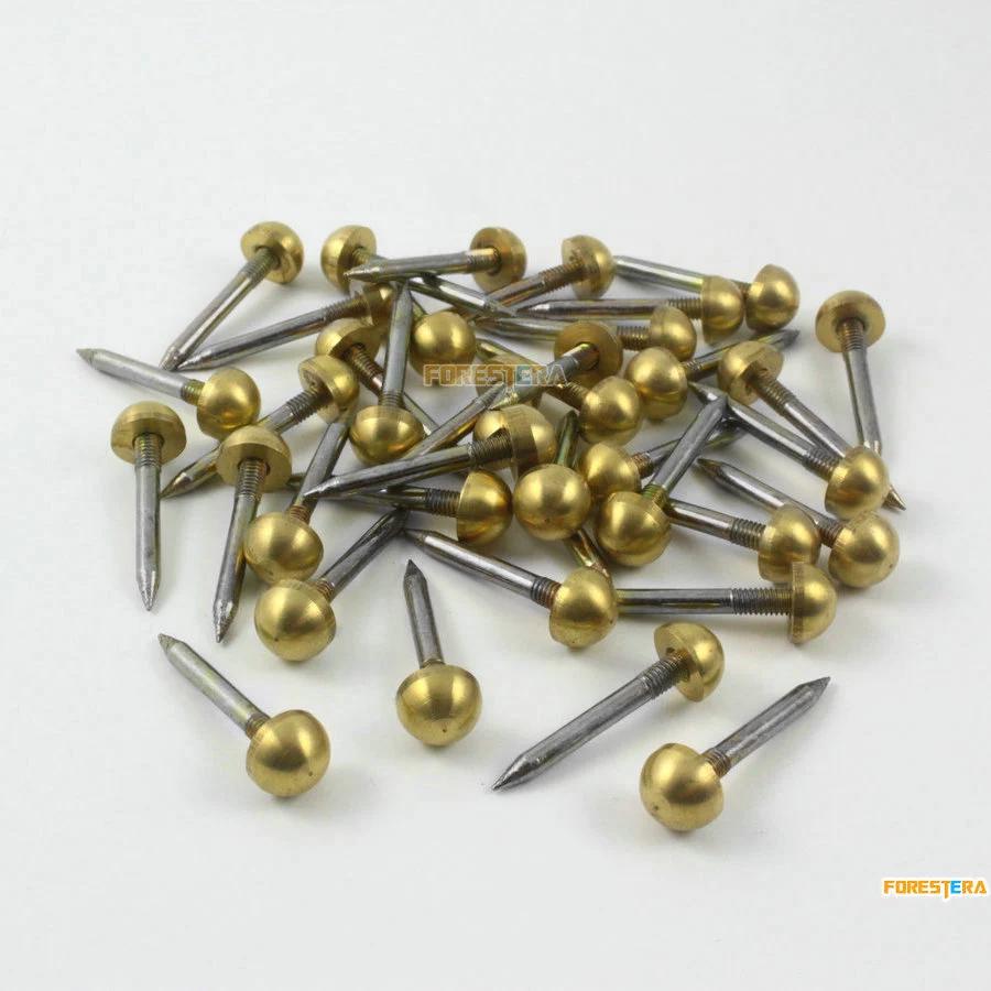 30pcs 8mm Solid Brass Upholstery Tacks Nails (TN79) - Etsy