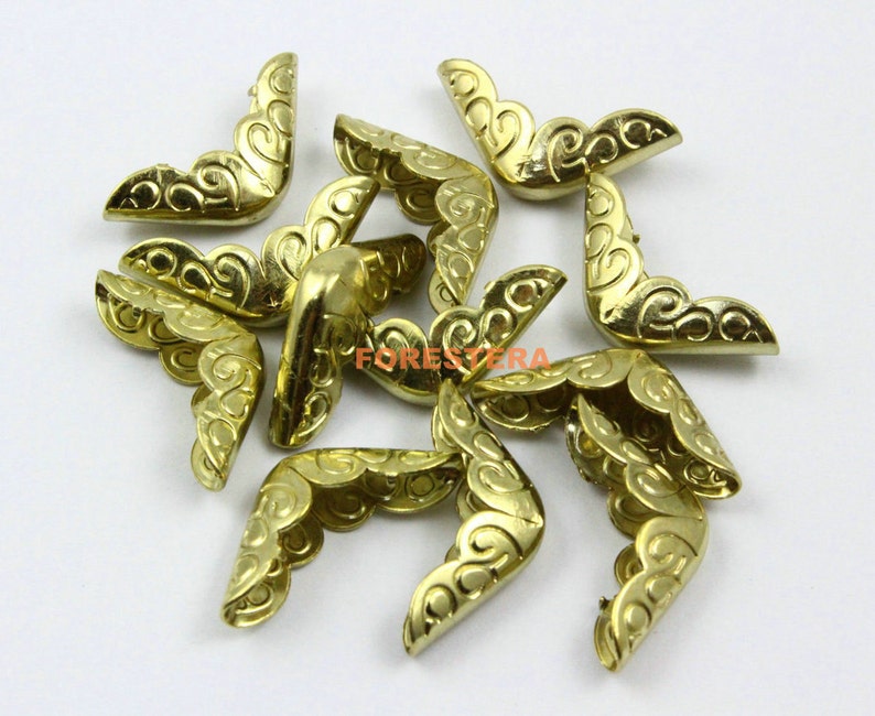 40pcs 15mm Gold Book Corner Bookbinding Corner Clip - Etsy
