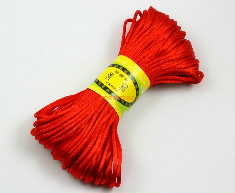 20 Yards 2.5mm Red Chinese Knot Cord Bracelet Cord Bead Cord - Etsy