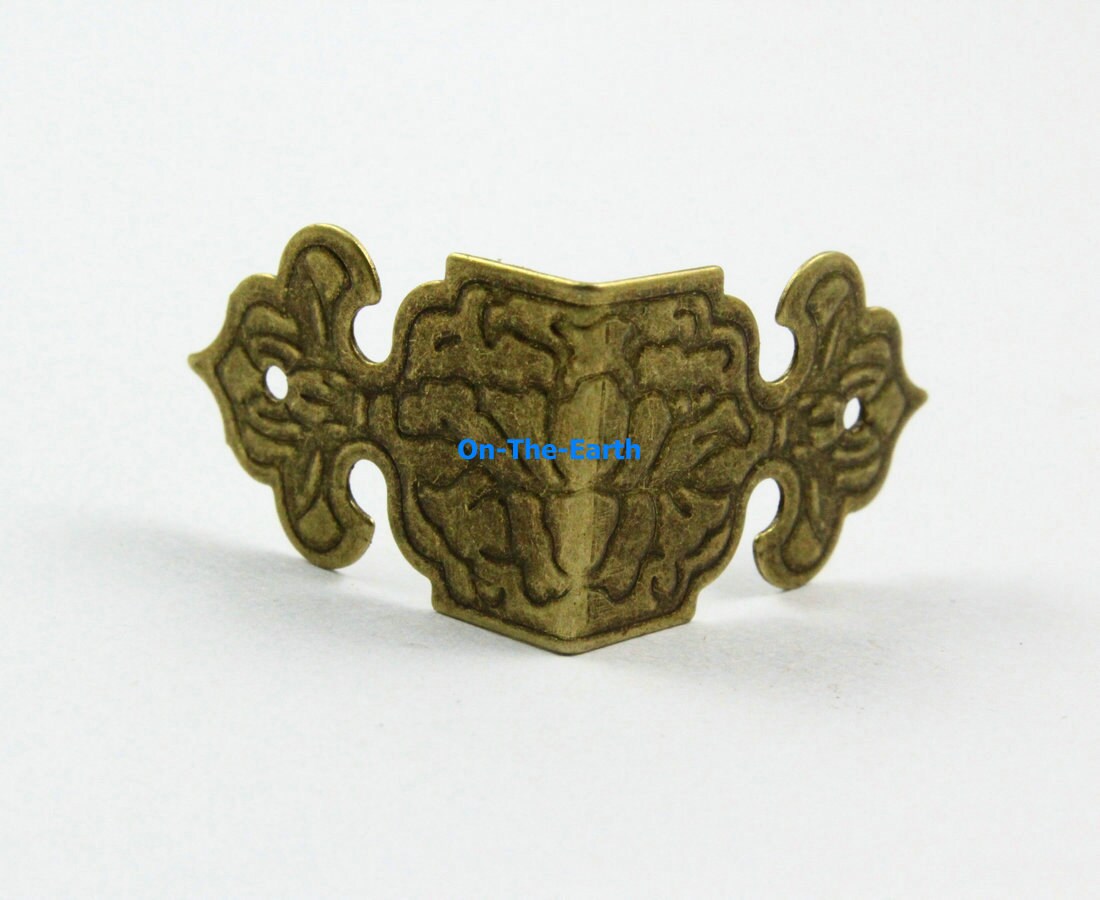 4pcs Antique Brass Jewelry Box Corner Decoration Corner - Etsy