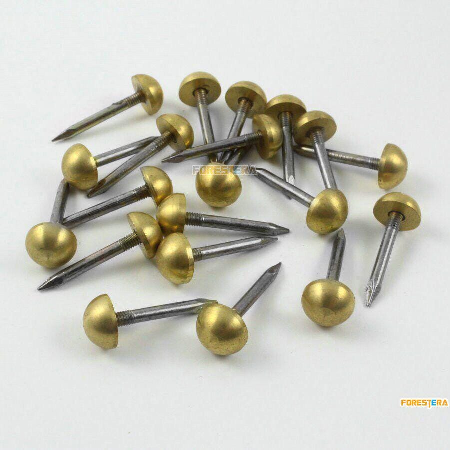 20pcs 10mm Solid Brass Upholstery Tacks Nails (TN74) - Etsy