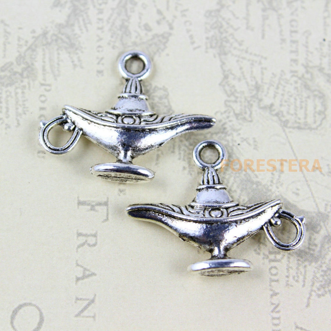 25pcs Antique Silver Aladdin Lamp Charm Aladdin Lamp Pendant | Etsy