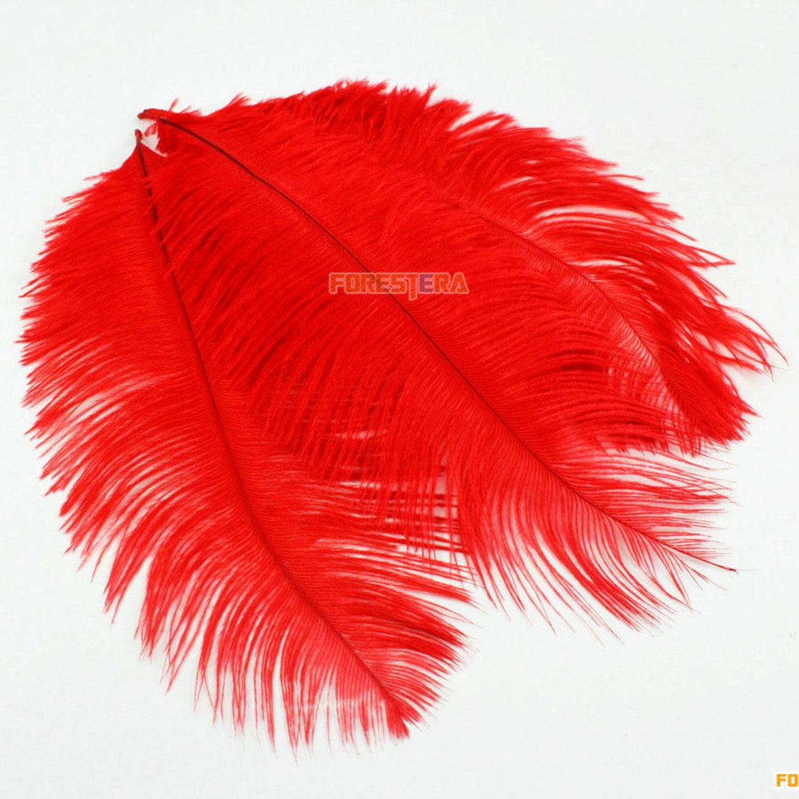 2 Pieces Red Feather 20-25cm YM126 - Etsy