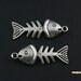 20pcs Antique Silver Fish Bone Charm Fish Bone Pendant 35x12mm - Etsy
