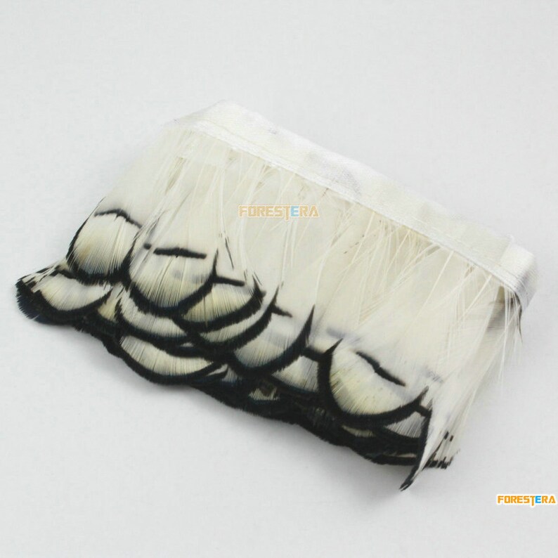 50cm White Feather Trim YM164 - Etsy