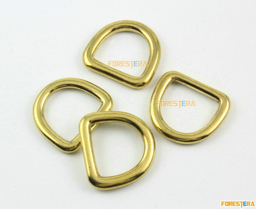 12 Pieces 19mm Solid Brass D Ring for Purse Bag Handbag Strap Dee Ring (BDRING3) - Etsy