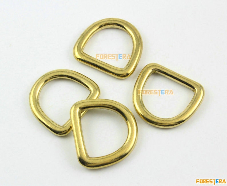 12 Pieces 19mm Solid Brass D Ring for Purse Bag Handbag Strap - Etsy