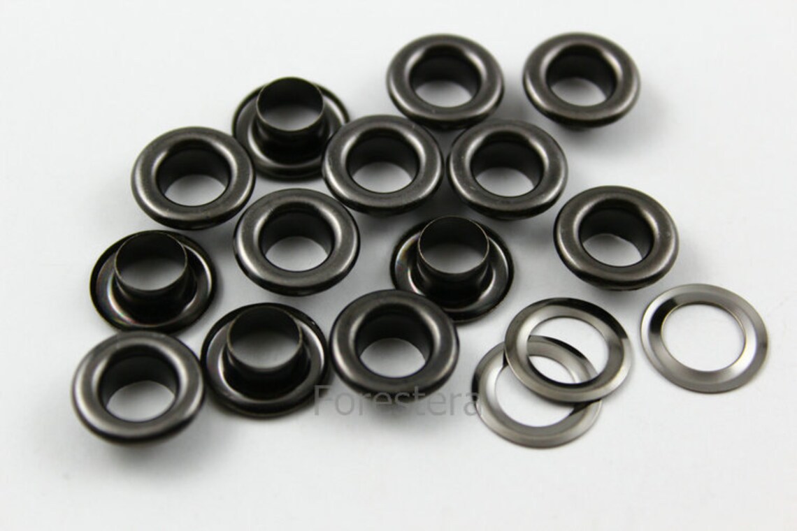 100pcs 13mm Gunmetal Round Grommet Eyelet 13mm X 7mm X 5.5mm - Etsy