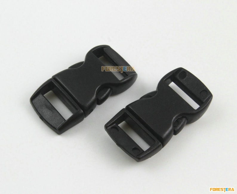 100 Pieces 10mm Black Plastic Side Quick Release Buckle Clip | Etsy