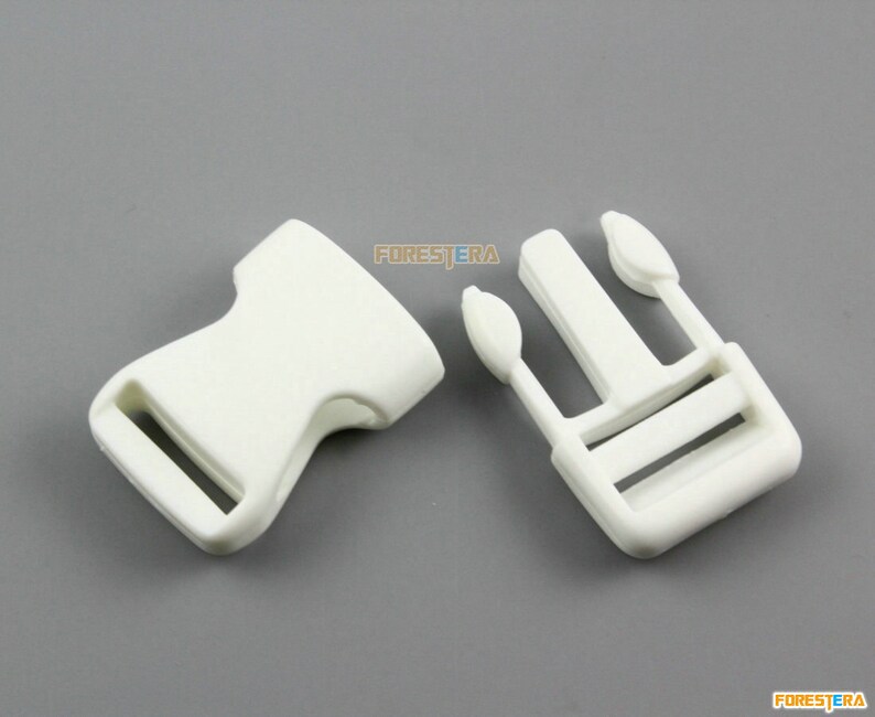 30 Pieces 20mm White Plastic Side Quick Release Buckle Clip - Etsy