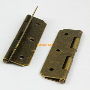 10pcs Antique Brass Hinge Box Hinge 57x33mm (HINGE18) - Etsy