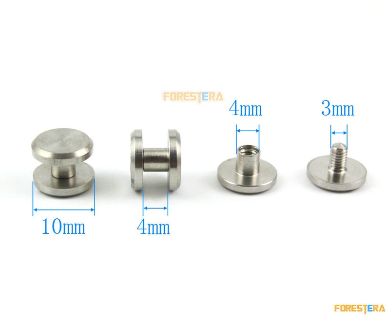 20 Set 104mm 304 Stainless Steel Rivet Chicago Screw for - Etsy