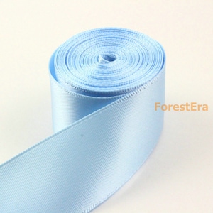 4 Yards 1 Inch Light Blue Glossy Ribbon Hair Ribbon Grosgrain Ribbon ...