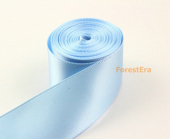 4 Yards 1 Inch Light Blue Glossy Ribbon Hair Ribbon Grosgrain | Etsy