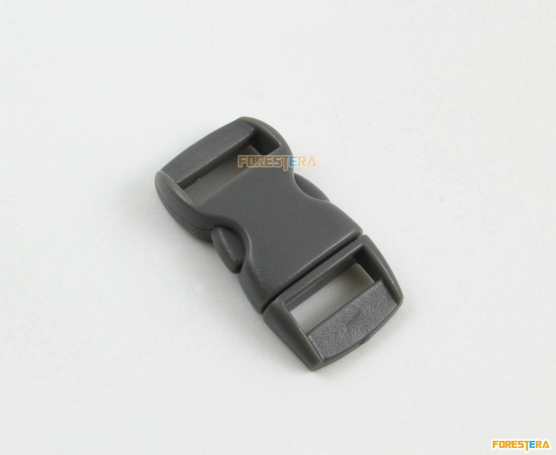 100 Pieces 10mm Gray Plastic Side Quick Release Buckle Clip for ...