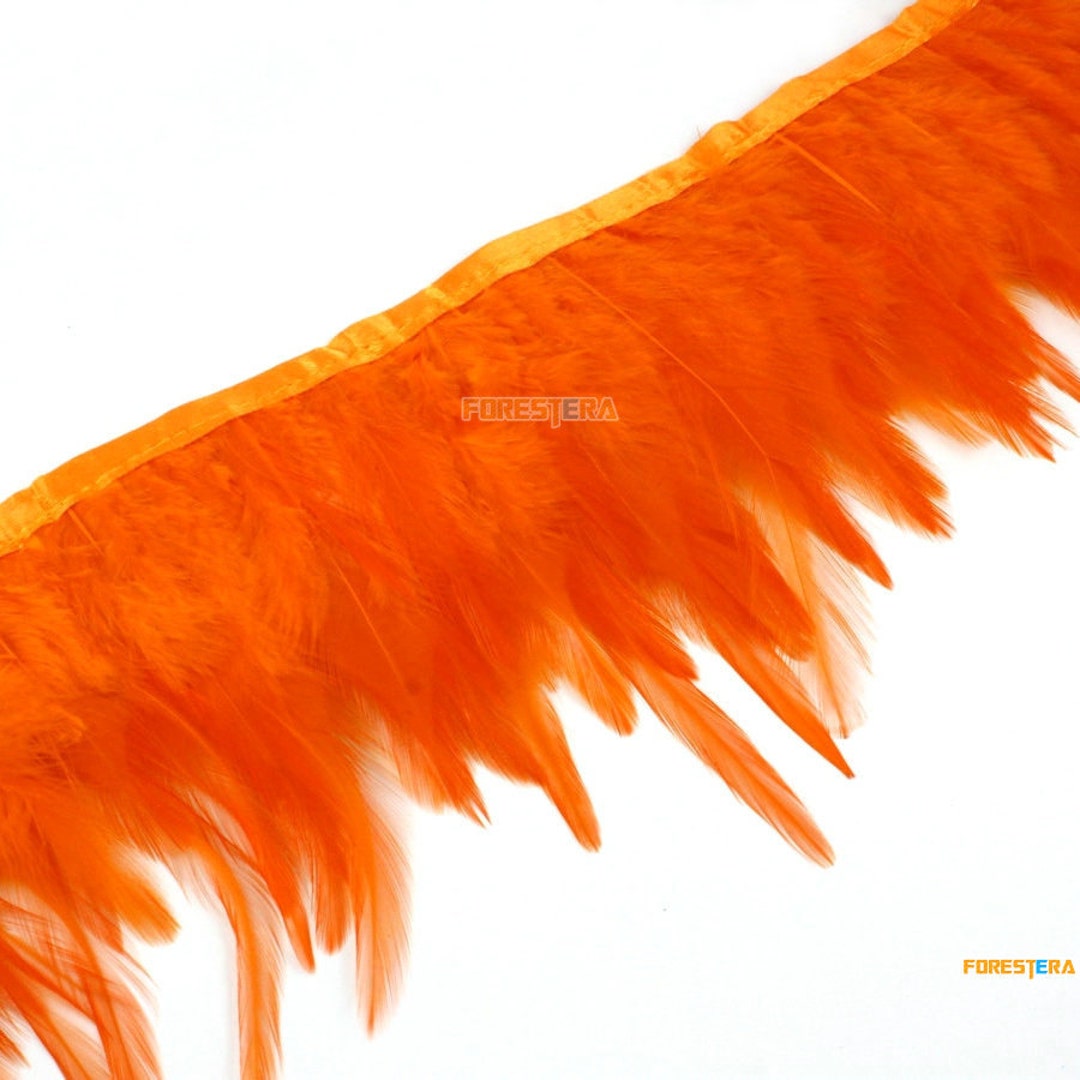 1 Yard Orange Feather Trim (YM195) - Etsy